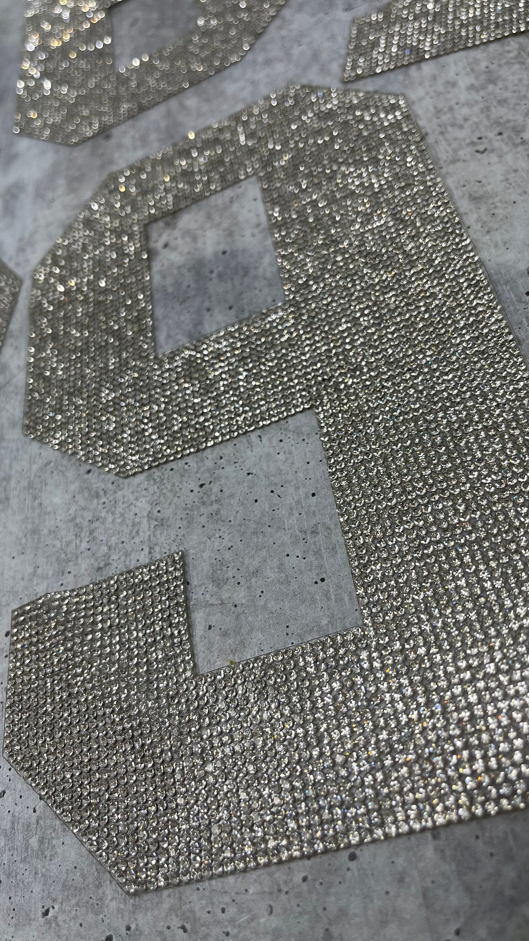 Large Rhinestone Number Patches Choose Your Number 0 9 - Etsy