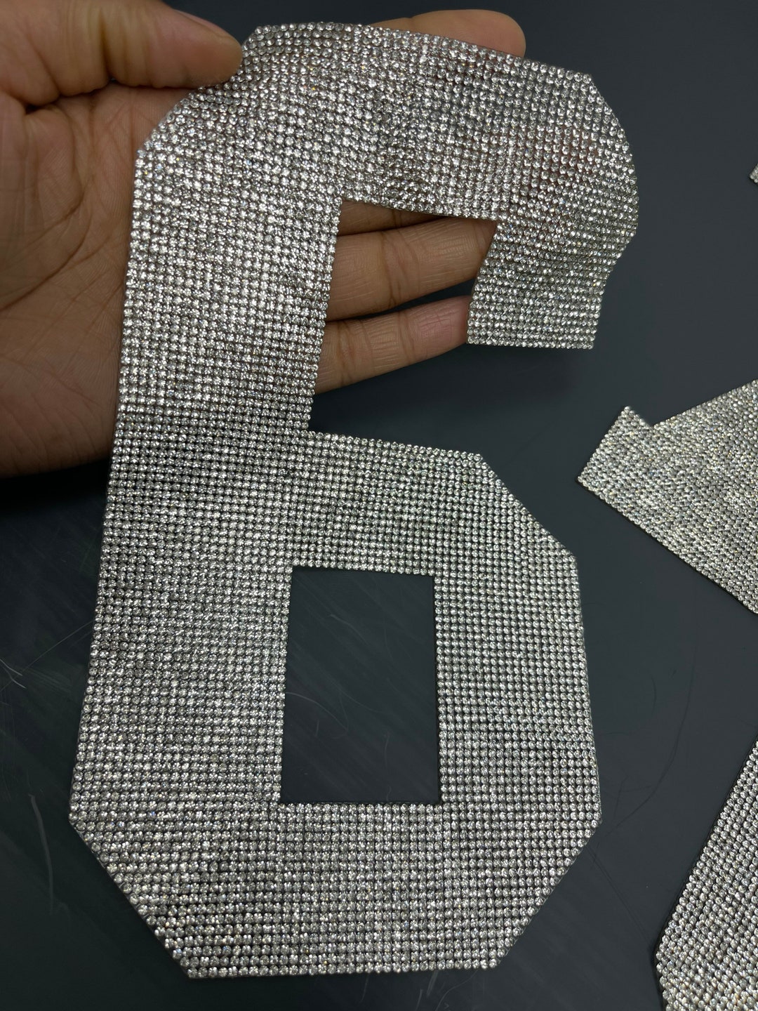 Large Rhinestone Number Patches, Choose Your Number, 0 - 9 Large Bling ...