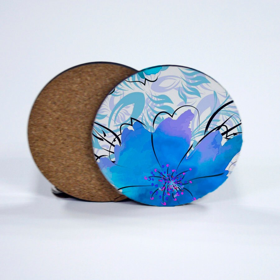 Sublimation Blank Coasters for Drinks, White Coaster With Cork Backing ...