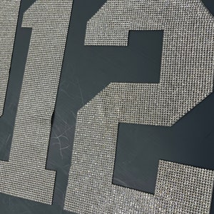 Large Rhinestone Number Patches, Choose Your Number, 0 - 9 Large Bling ...