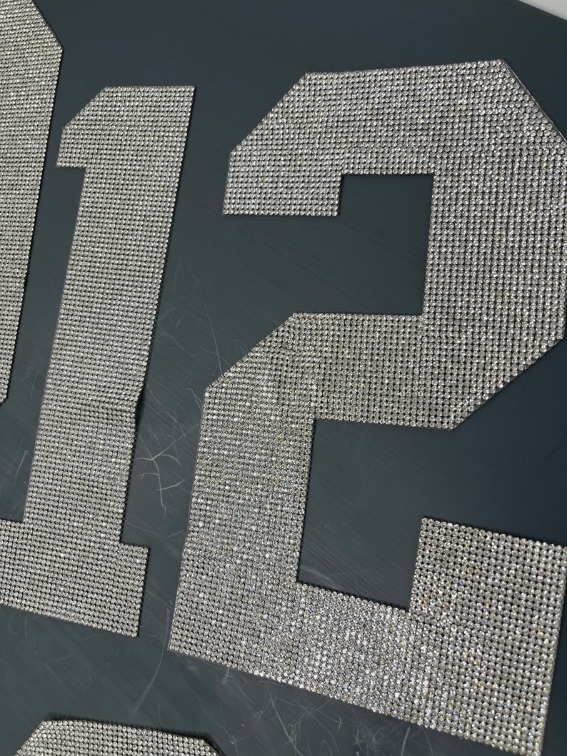 Large Rhinestone Number Patches Choose Your Number 0 9 - Etsy