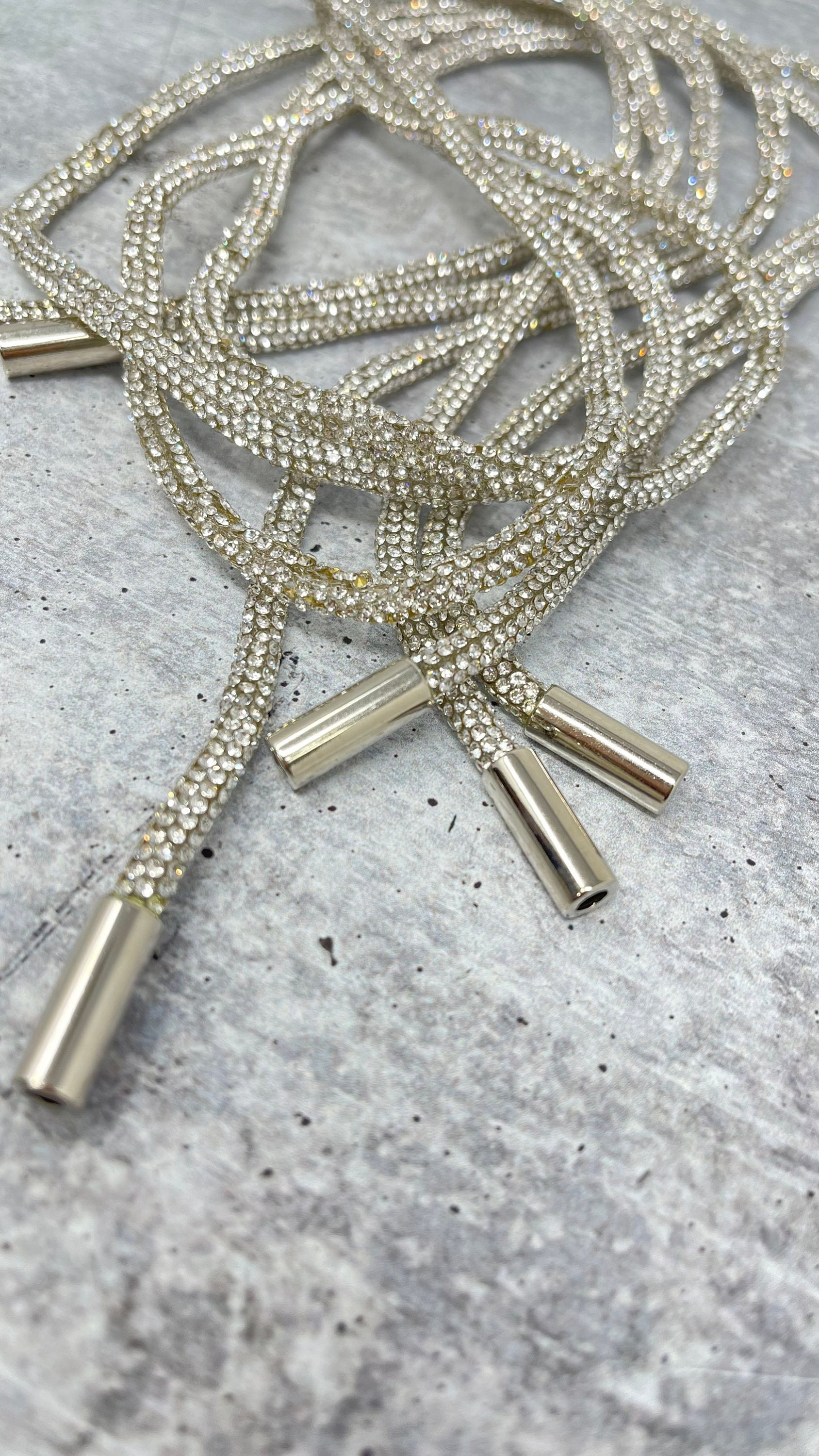 Exclusive, 2-pc Set, Shiny Crystal Rhinestone Rope, Diamond Bling ...