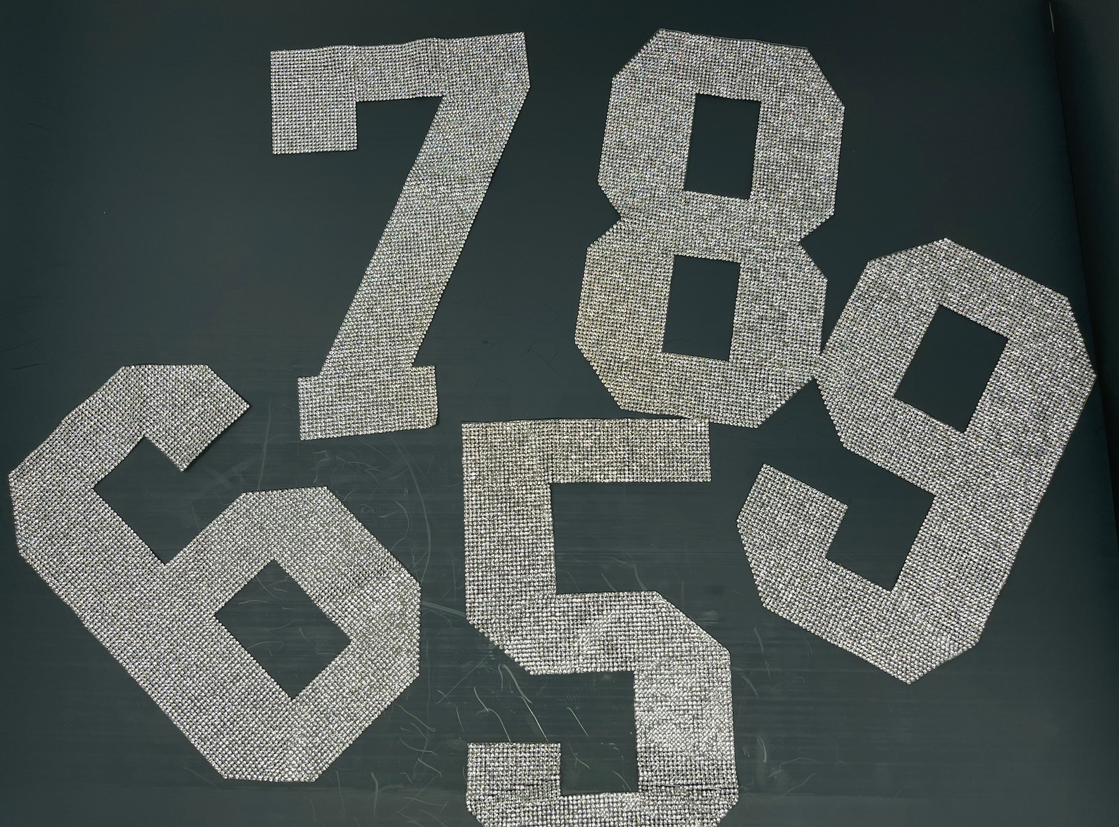 Large Rhinestone Number Patches Choose Your Number 0 9 - Etsy