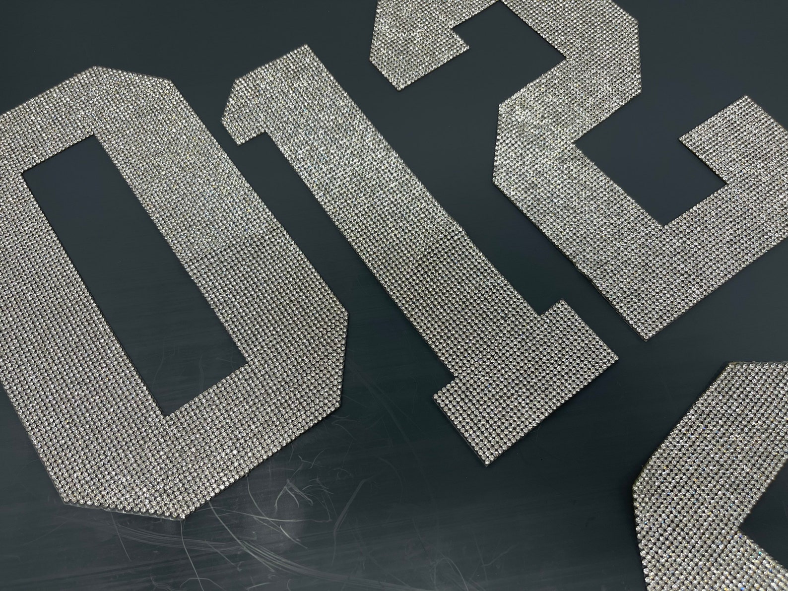 Large Rhinestone Number Patches Choose Your Number 0 9 - Etsy