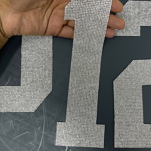 Large Rhinestone Number Patches, Choose Your Number, 0 - 9 Large Bling ...
