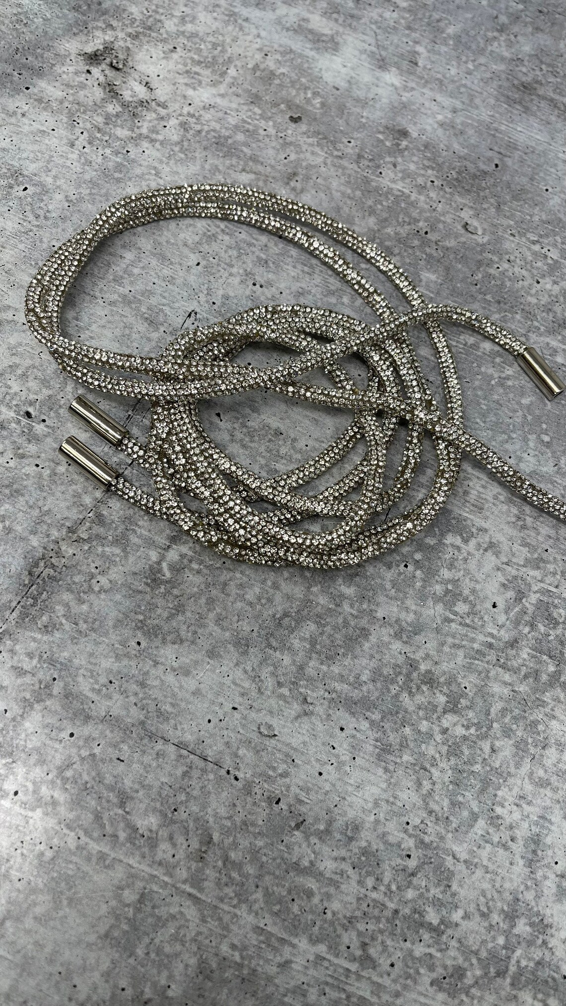 Exclusive, 2-pc Set, Shiny Crystal Rhinestone Rope, Diamond Bling ...