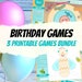 Printable Birthday Games Bundle | Family Printable Game & Kid Escape ...
