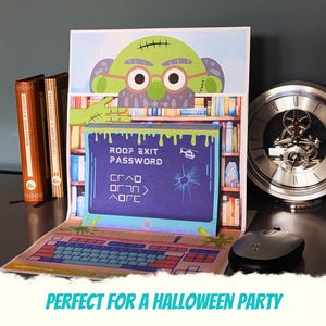 Halloween Zombie Escape Room Kit for Kids | Family Printable Game & Kid ...