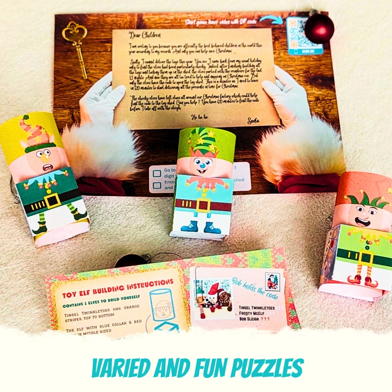 Christmas Escape Room Game: DIY Printable Family Adventure (digital ...