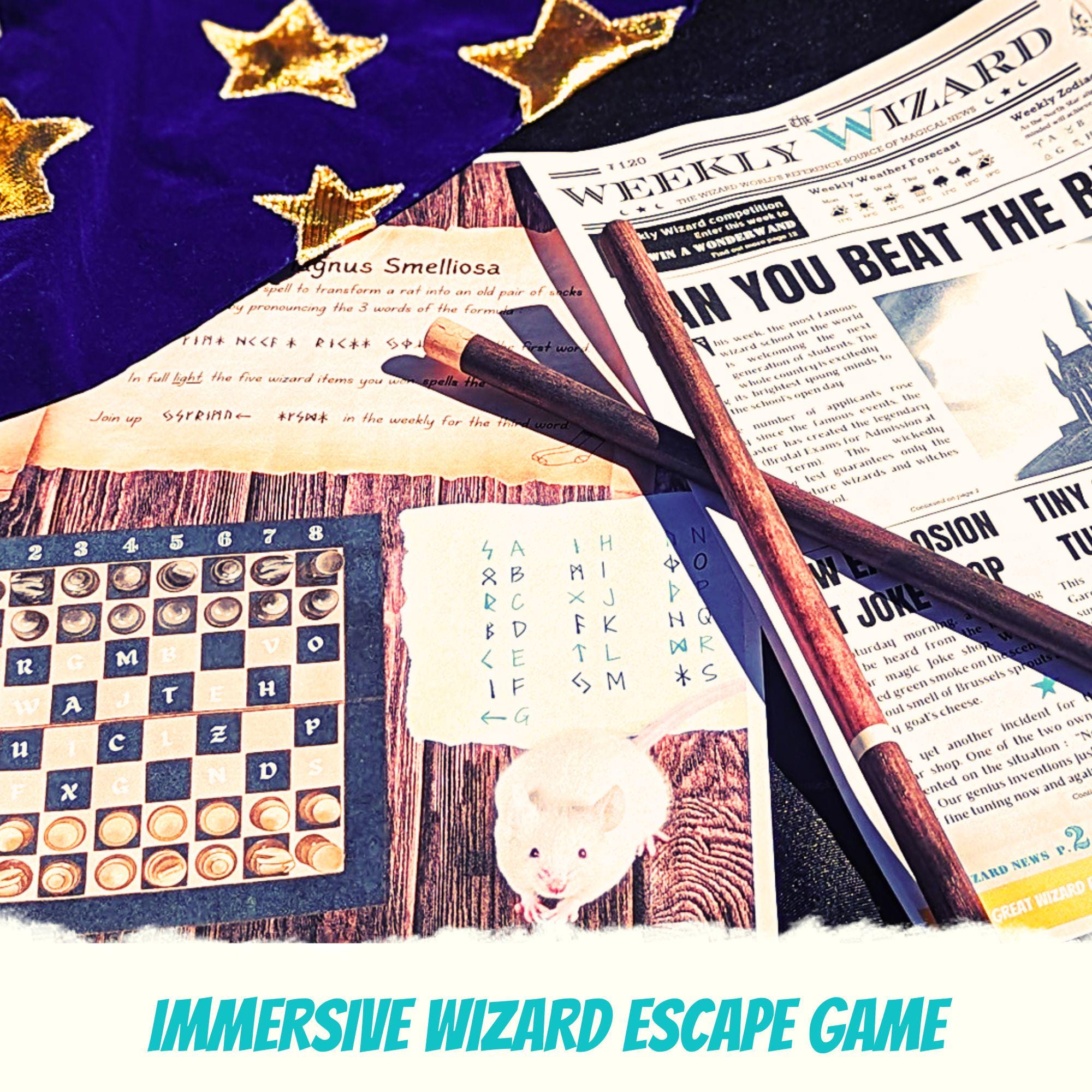 Wizard Escape Room Kit: DIY Printable Family Game (digital Download) - Etsy