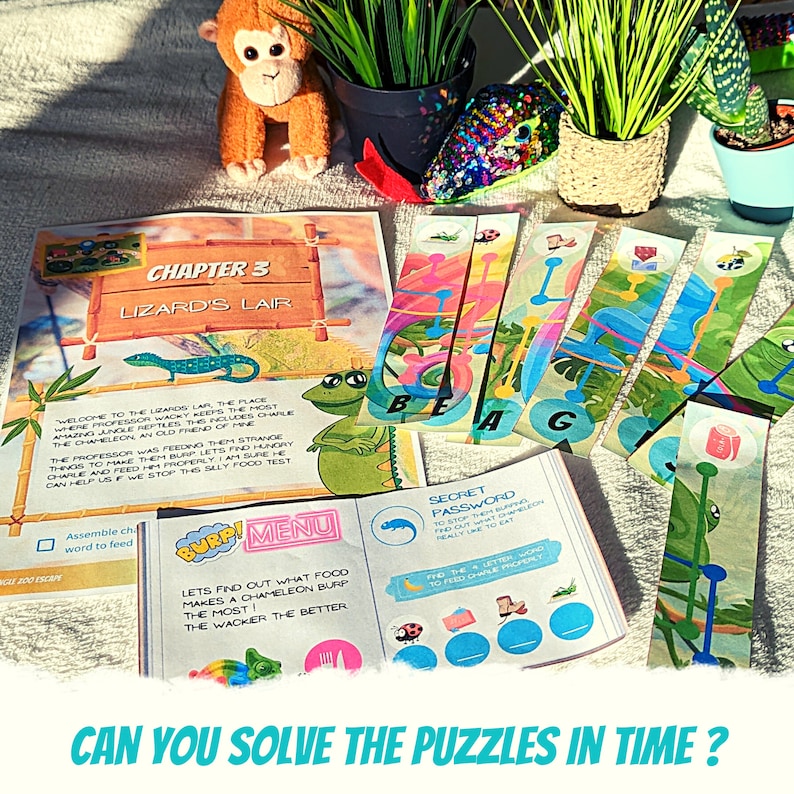 Jungle Escape Room Kit for Kids Great Jungle Escape Family Printable ...