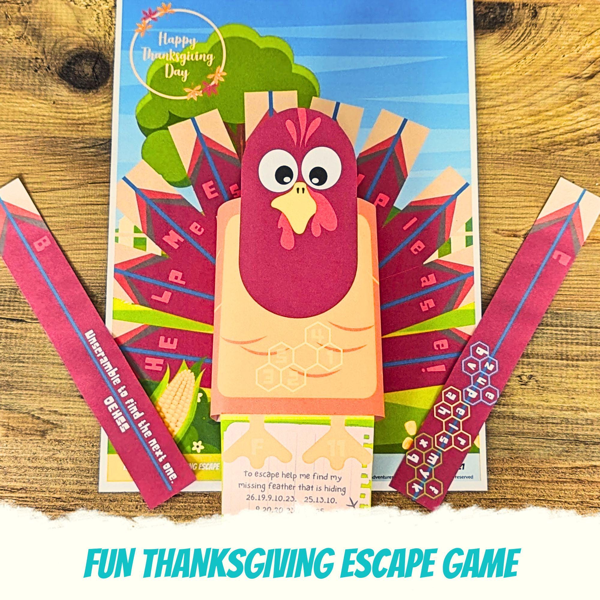 Thanksgiving Escape Room Kit: Family Holiday DIY Printable Game - Etsy