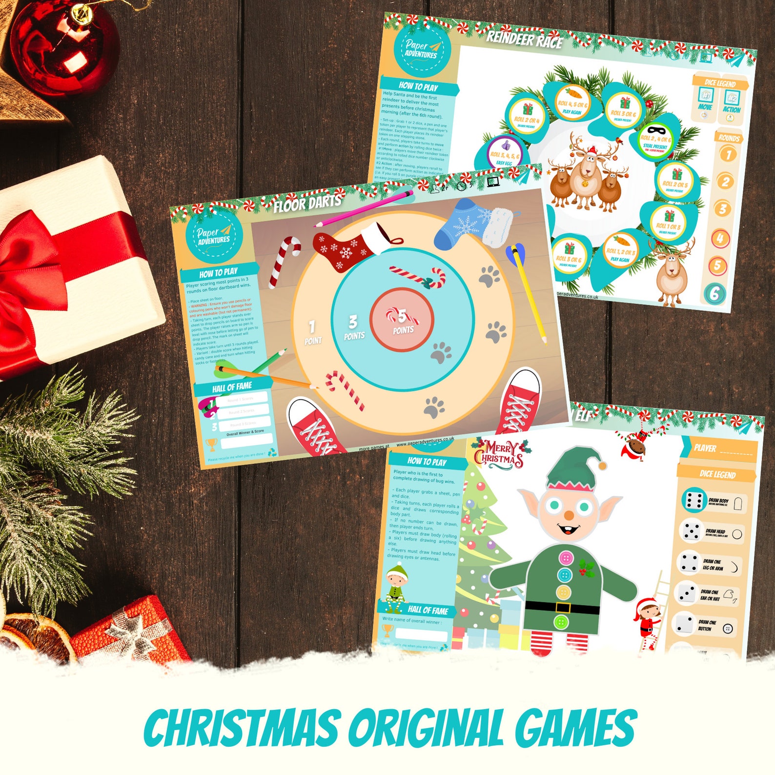 Christmas Printable Game Pack: Family Festive Games (PDF Download) - Etsy