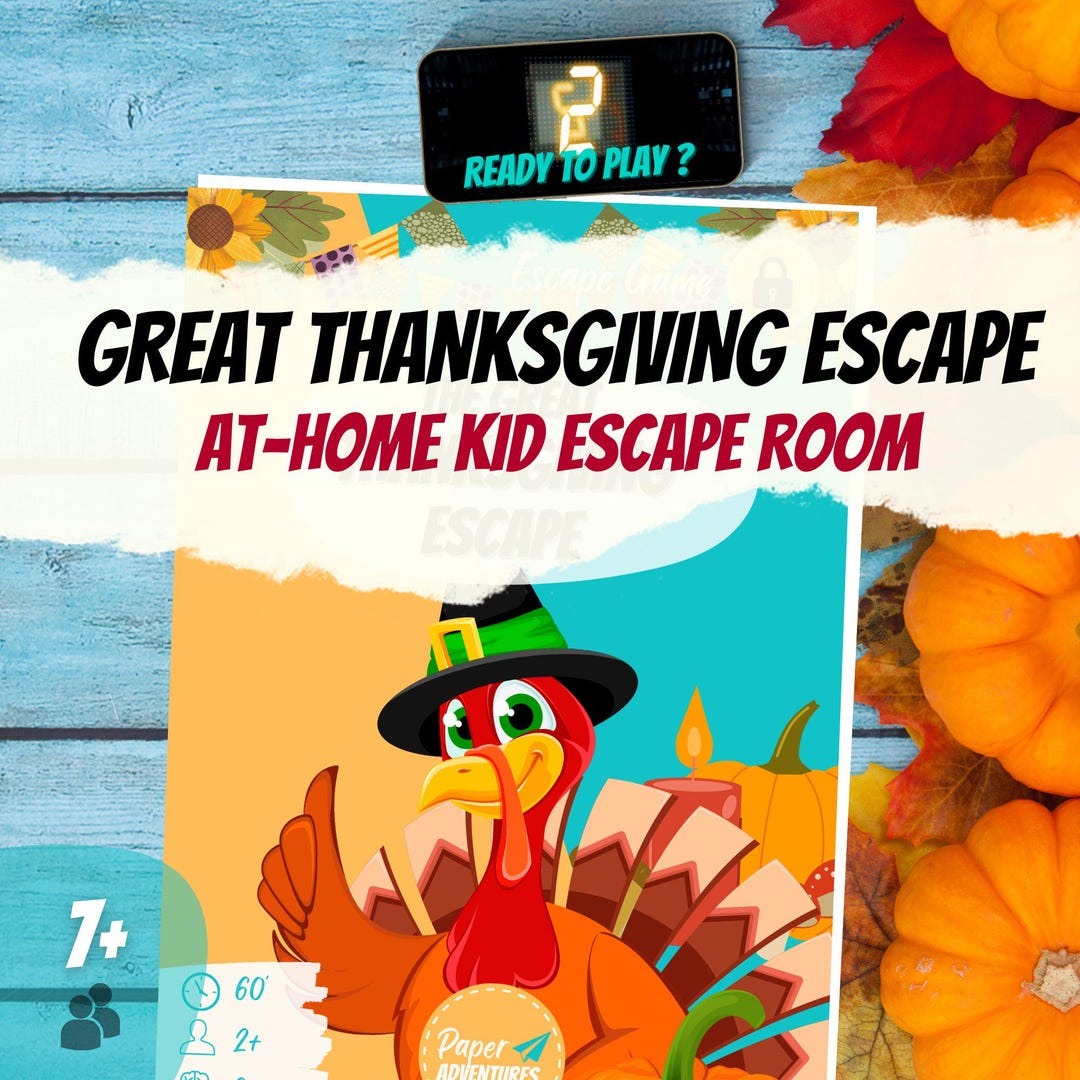 Thanksgiving Escape Room Kit: Family Holiday DIY Printable Game - Etsy