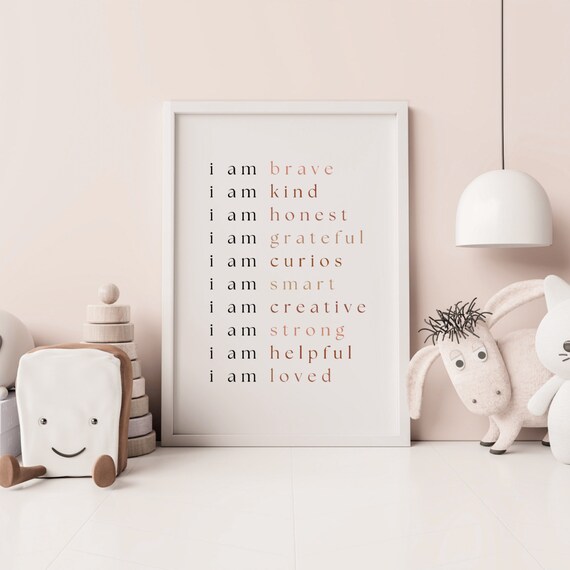 Digital Prints Inspirational Nursery Decor Boy nursery decor I am Kind ...