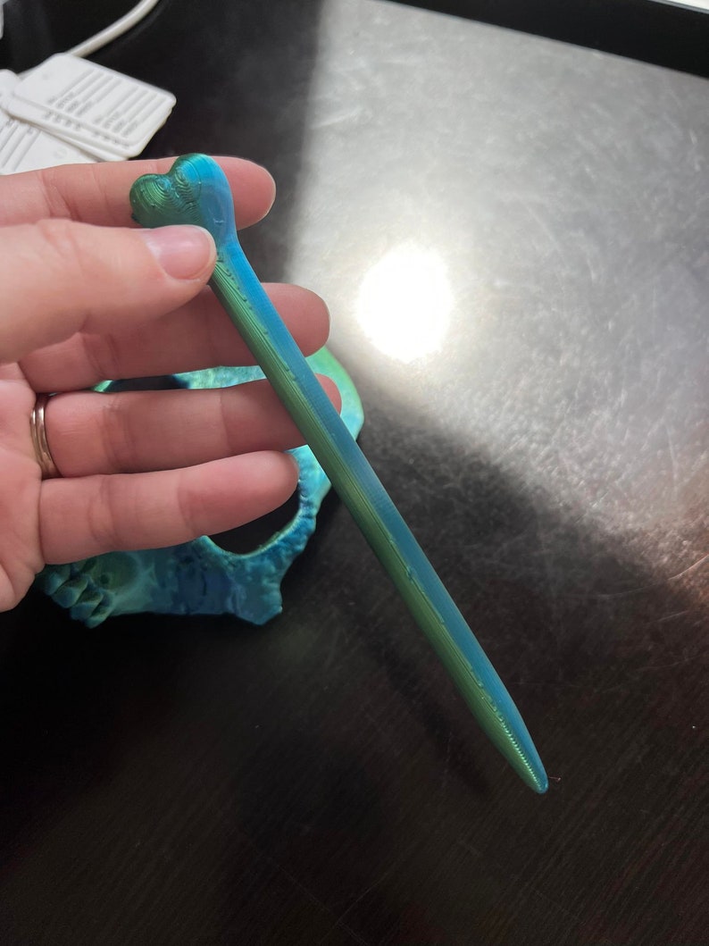 Skull Hair Pin 3D Print - Etsy