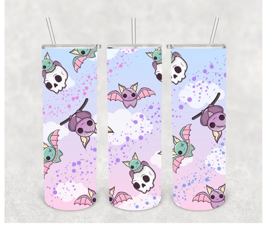 Pastel Goth Bats Cup - Etsy