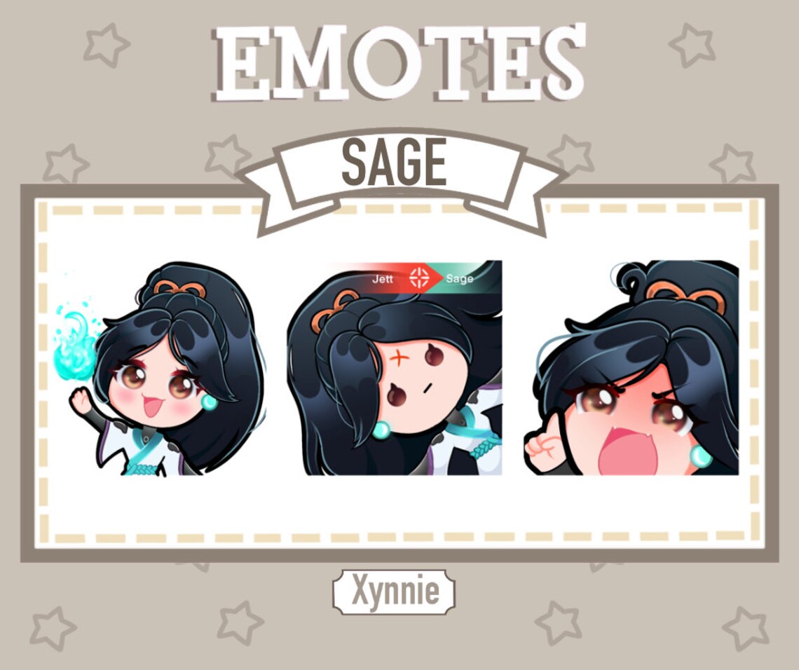 Valorant Sage Set Emotes for Twitch/discord - Etsy