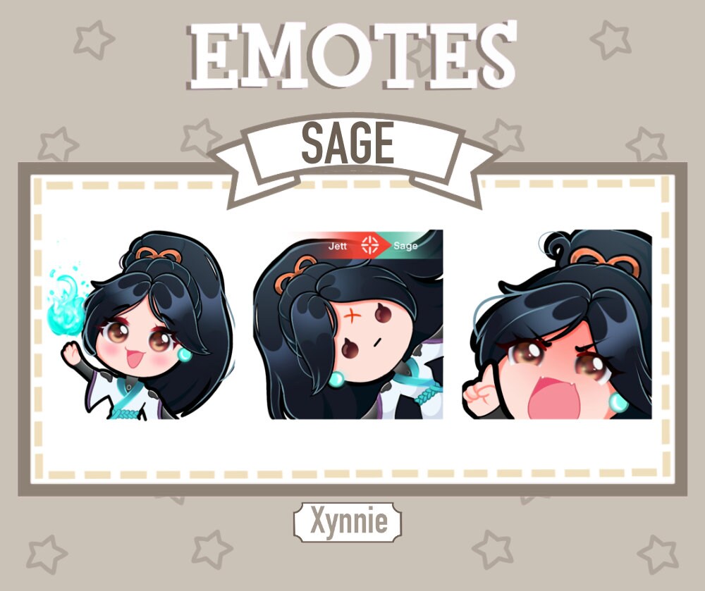Valorant Sage Set Emotes for Twitch/discord - Etsy