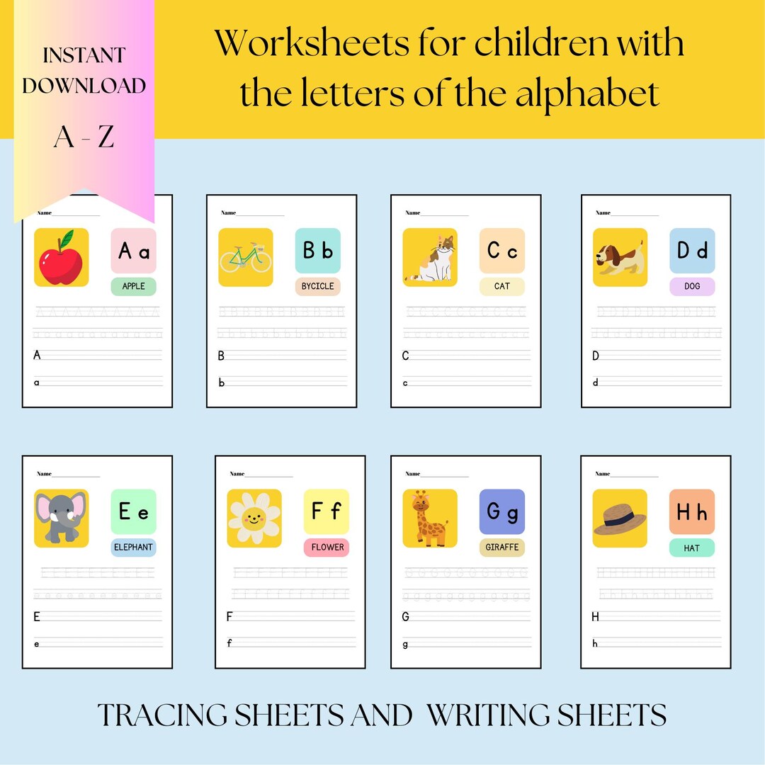 Fun and Engaging Alphabet and Number Worksheets for Kids - Printable ...