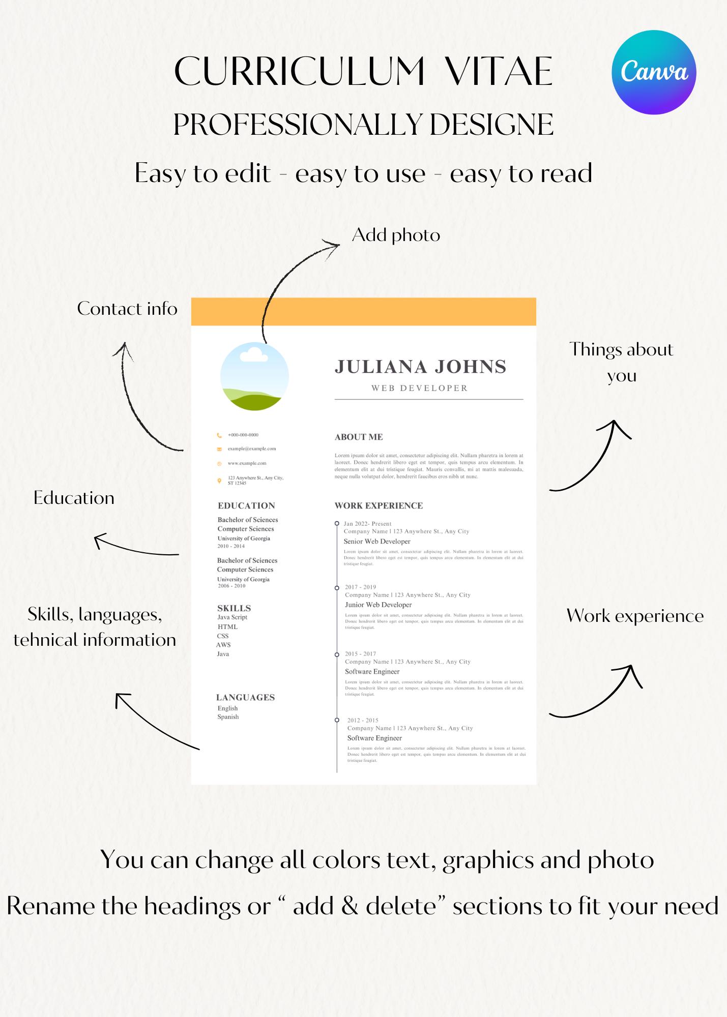 Editable Resume, Cover Letter, and Reference Letter Templates ...