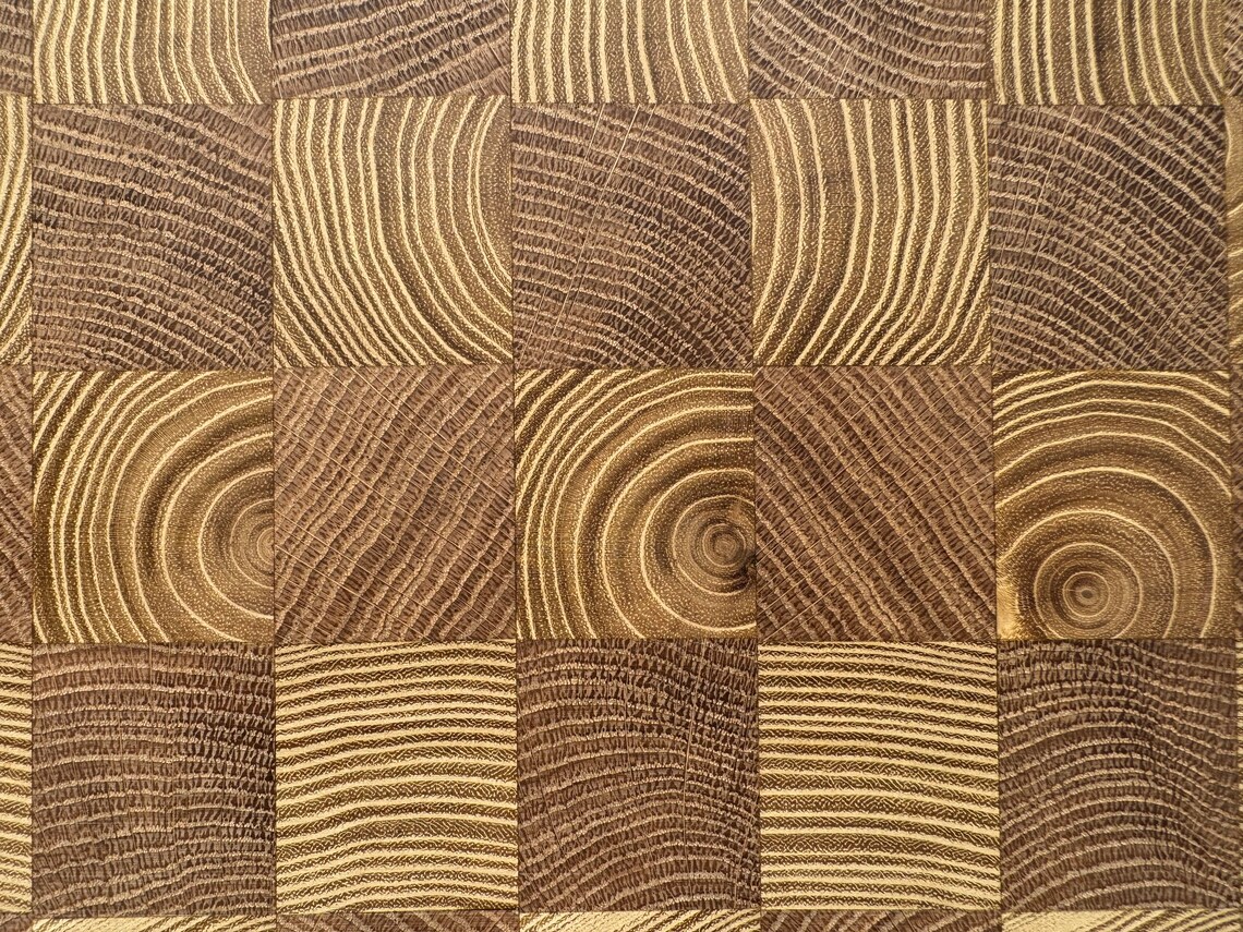 Oak and Acacia Handmade Chequered Chopping Board - Etsy