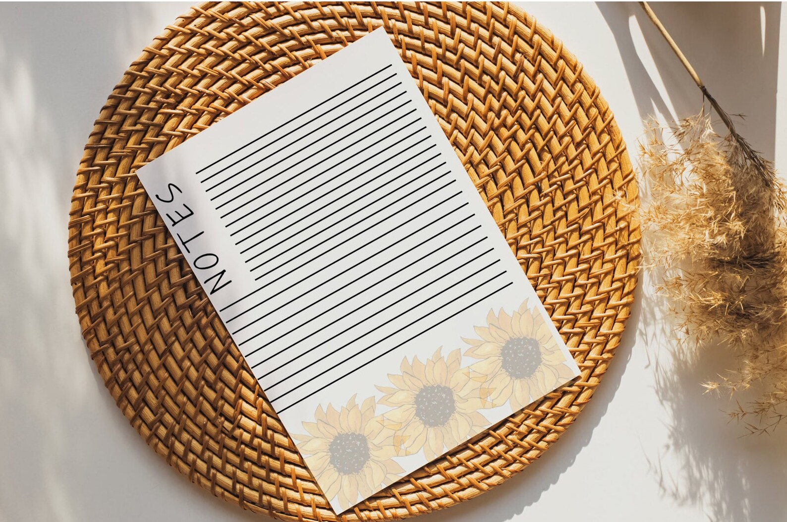 Digital Download Sunflower Notes, Notepad, Organization - Etsy