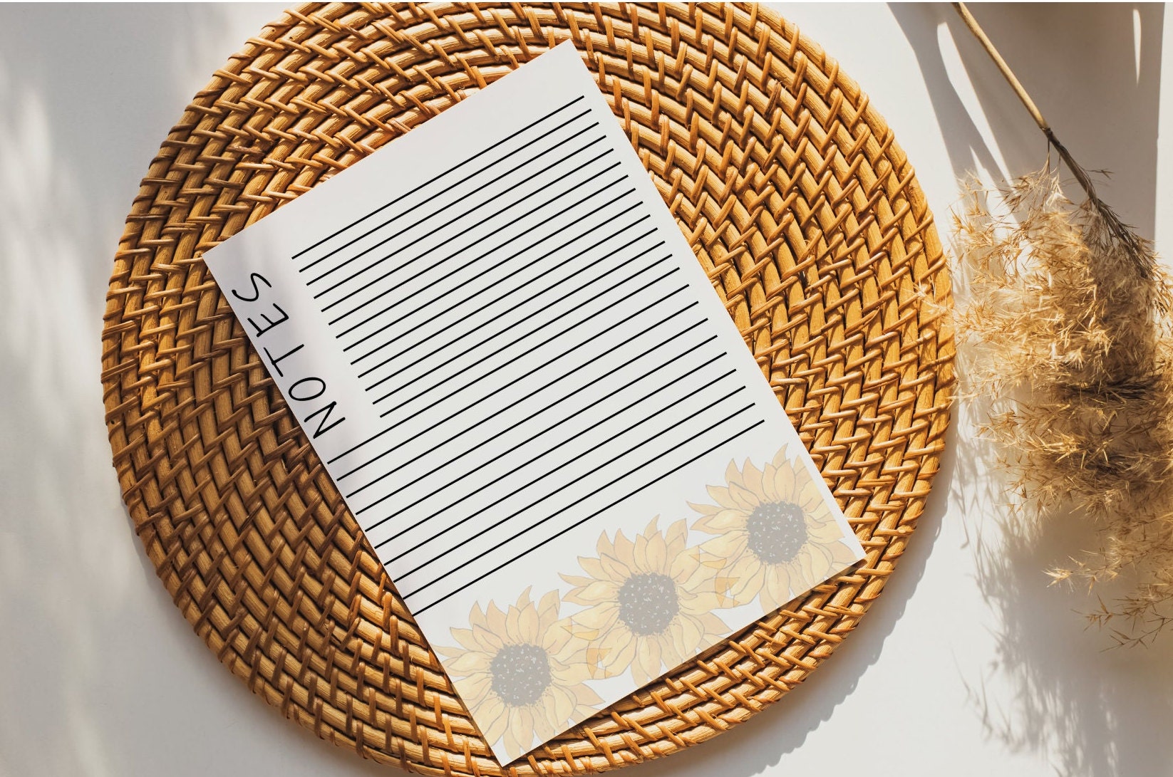 Digital Download Sunflower Notes, Notepad, Organization - Etsy