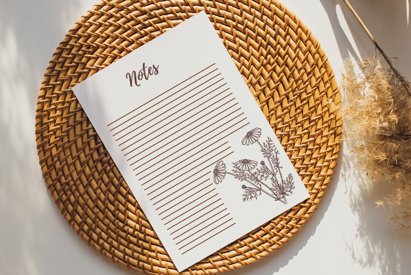 Wildflower Notes, Digital Download - Etsy