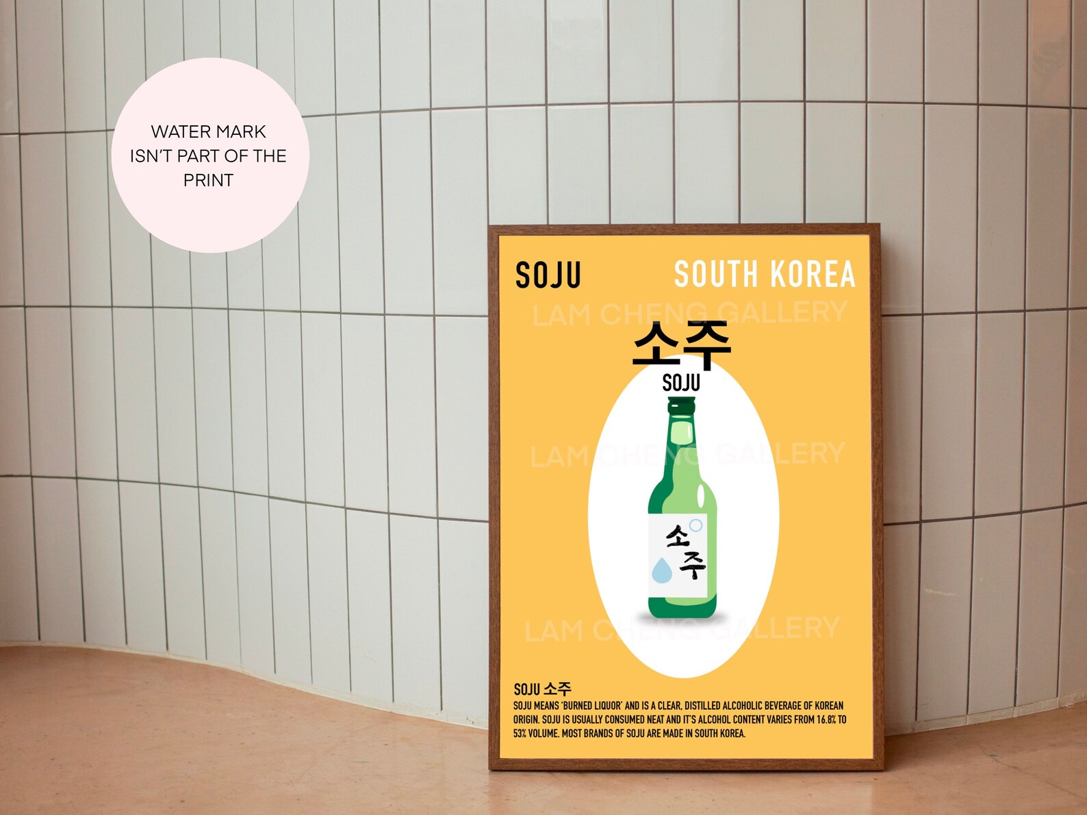 Korean Poster Soju Wall Art Korean Style Art BTS Fan Gift | Etsy Australia