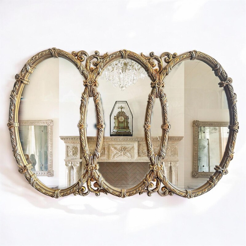 Large Vintage Mirror - Etsy