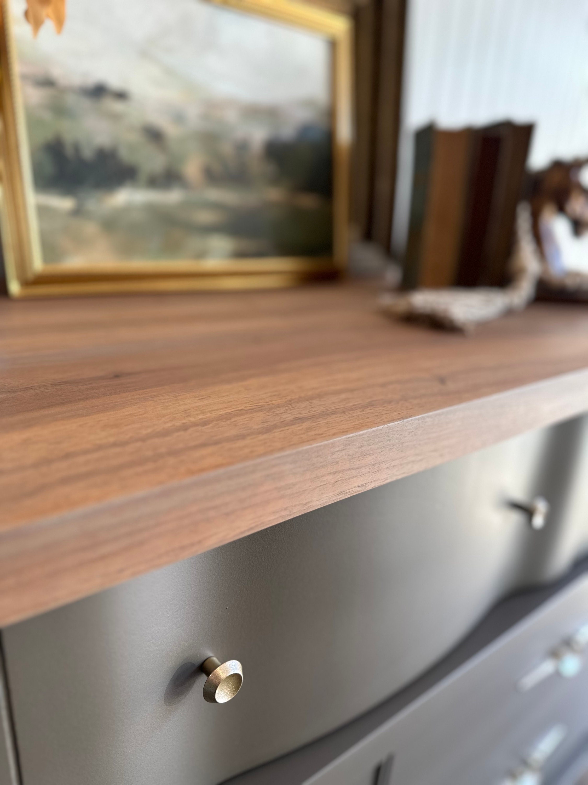 Sold-vintage Mid Century Modern Haddon Hall Dresser, Brown and Wood ...