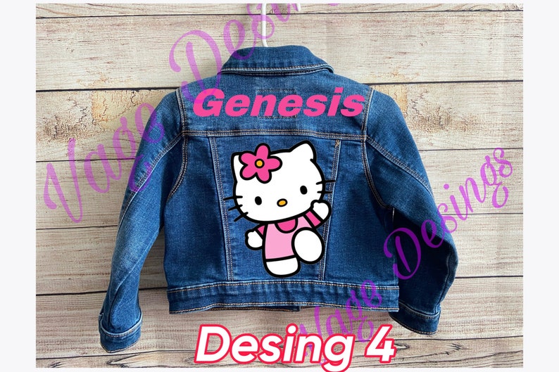 Hello Kitty Jacket, Jean Jacket With Name, Many Sizes Available - Etsy