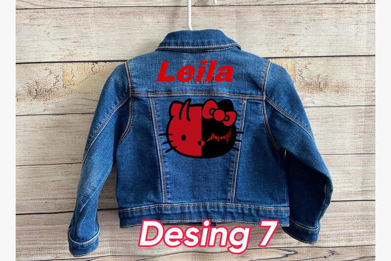 Hello Kitty Jacket, Jean Jacket With Name, Many Sizes Available - Etsy