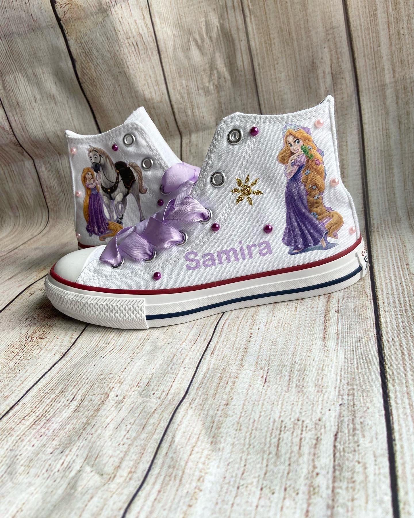 Rapunzel Shoes, Personalized Converse, Many Sizes Available - Etsy
