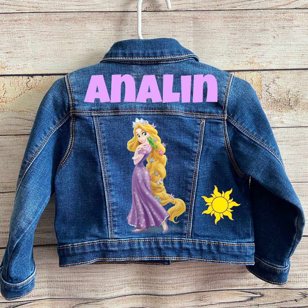 Rapunzel Jean Jacket , Personalized Jacket, Many Size Available. - Etsy