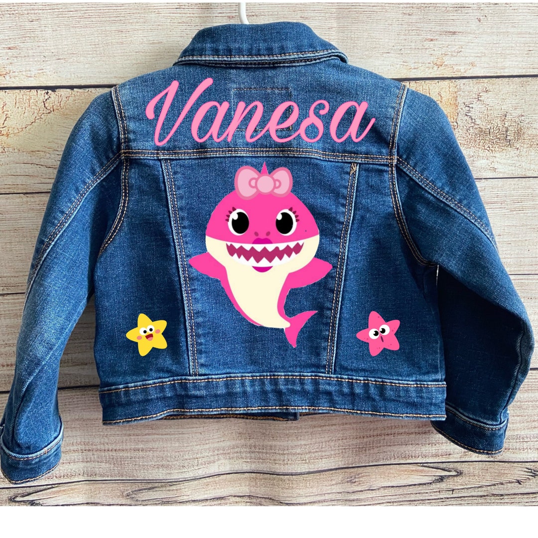 Baby Shark Jean Jacket , Many Sizes Available - Etsy