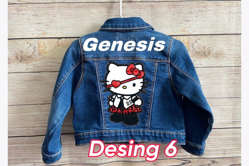Hello Kitty Jacket, Jean Jacket With Name, Many Sizes Available - Etsy