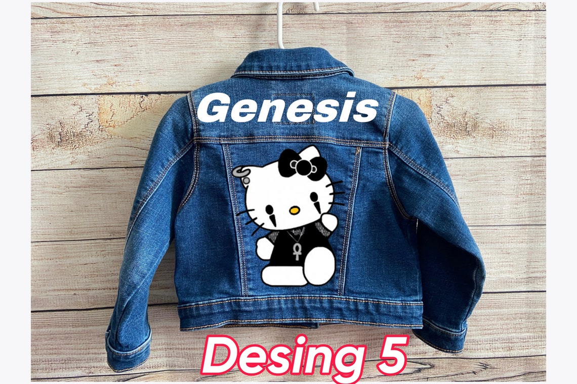 Hello Kitty Jacket, Jean Jacket With Name, Many Sizes Available - Etsy