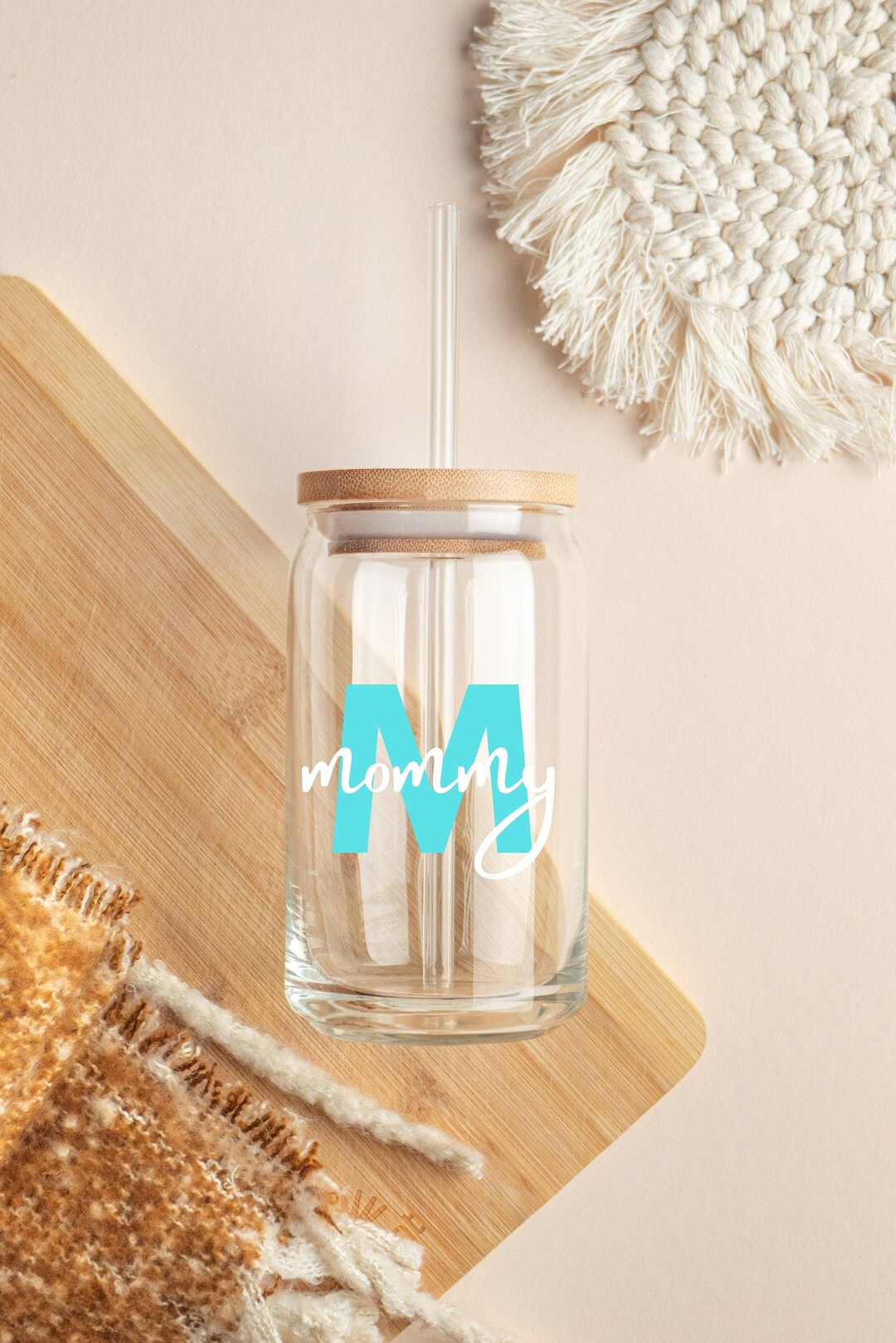 Personalized 16oz Libby Can Glass | Customized | Coffee Cup | Lid ...