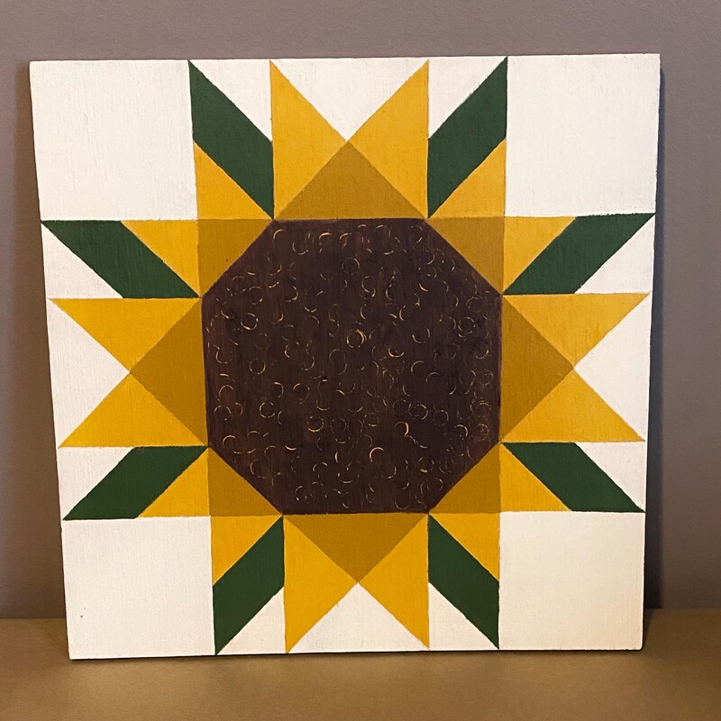 Sunflower Barn Quilt - Etsy