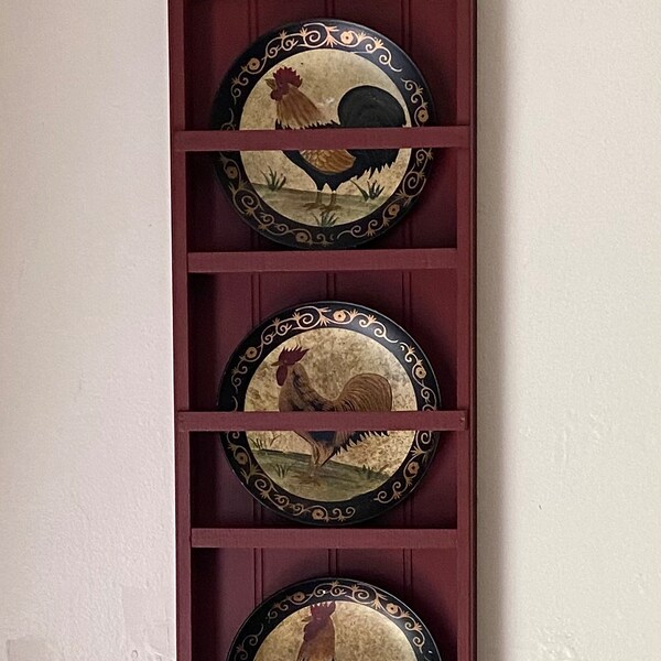Wooden Plate Rack - Etsy
