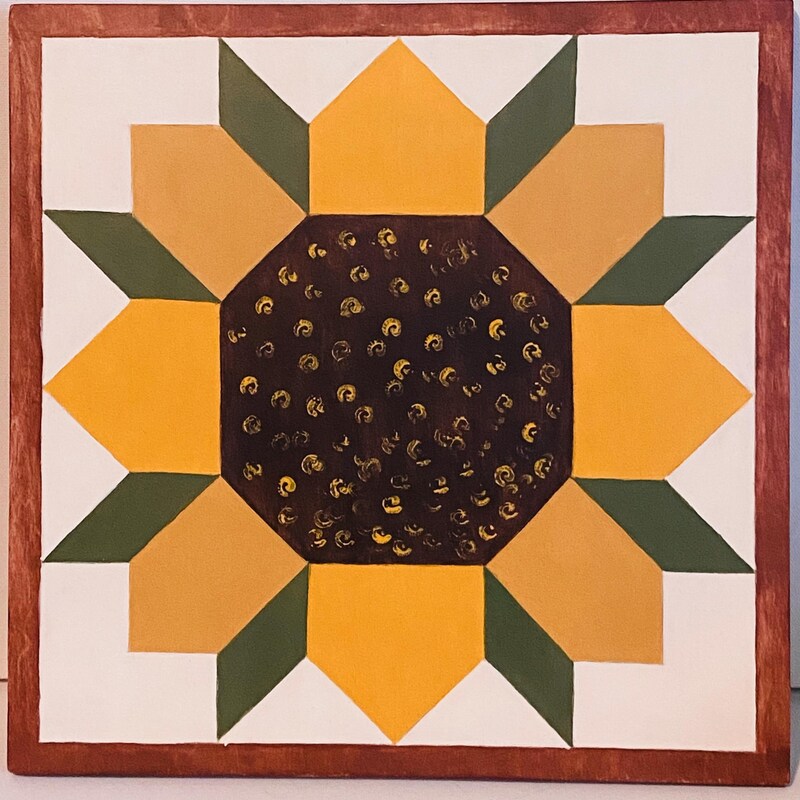 Sunflower Barn Quilt - Etsy