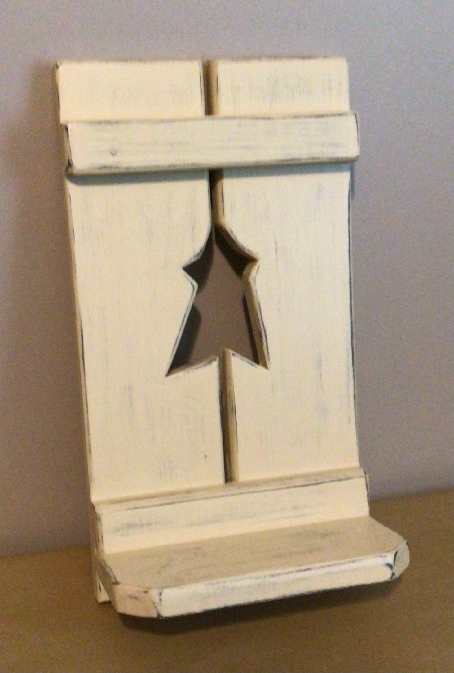 Rustic Primitive Wall Shelf With Cutout Star - Etsy