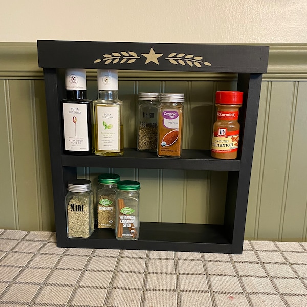 Spice Rack Wall Mount - Etsy