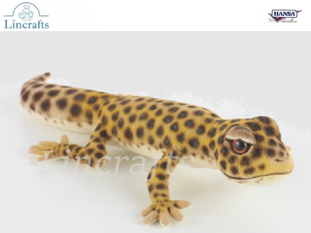 Leopard Gecko Lizard Collectable Plush Soft Toy. Cute & Cuddly Gift for ...