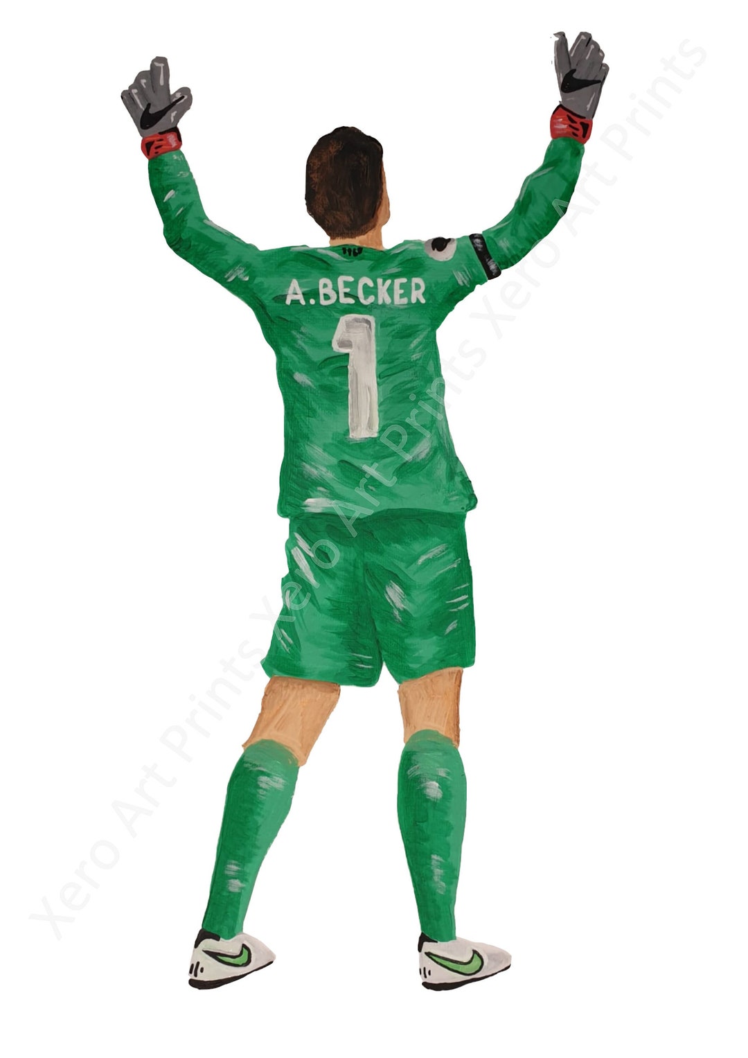 Alisson Becker Football Wall Print Liverpool - Etsy