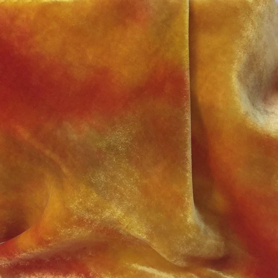 Marigold Hand Dyed Velvet - Etsy
