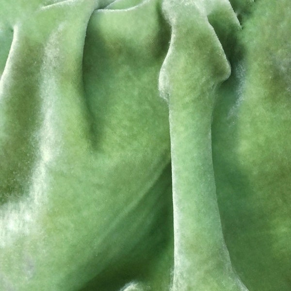 Green Velvet Fabric - Etsy UK