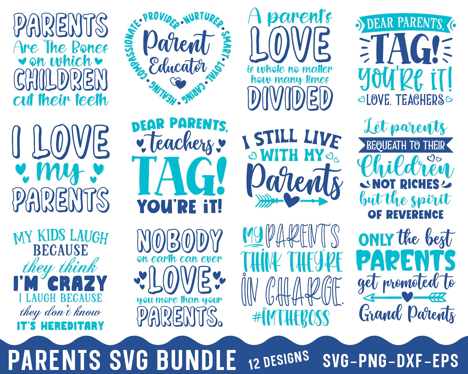 Parents Svg Bundle, Parents Quotes Svg, Parents Svg for Gift, Parents ...